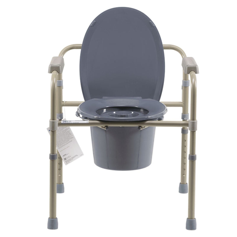 Dynarex Elongated Folding Bedside Commode - Dansons Medical
