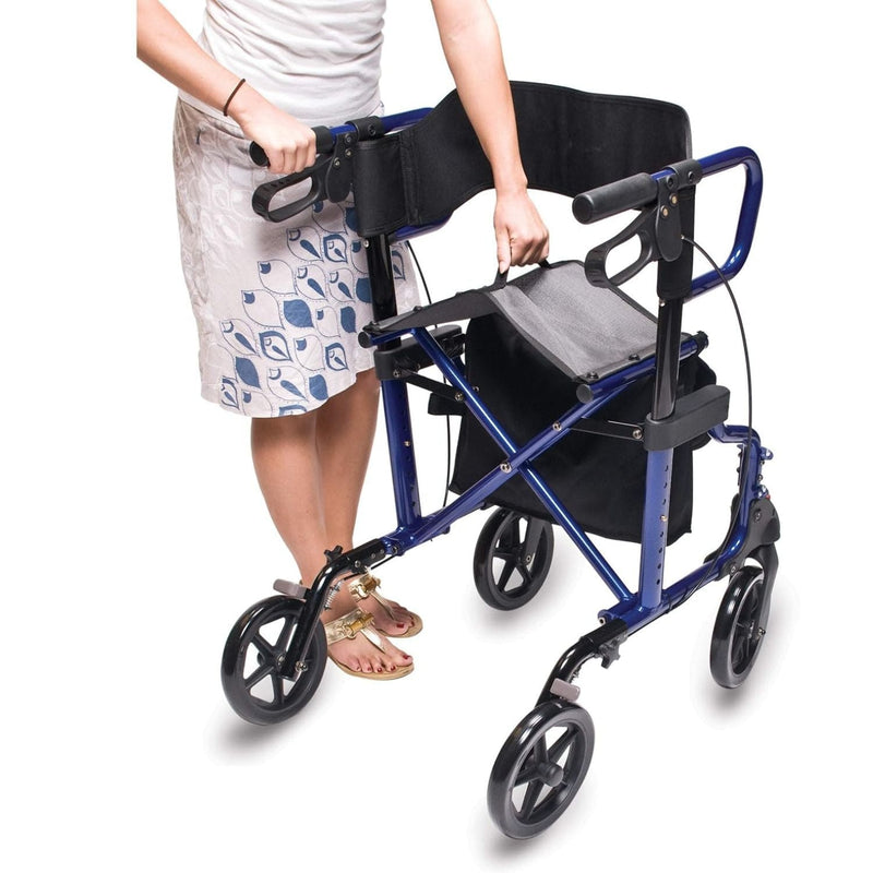 Lumex HybridLX Rollator Transport Chair - Dansons Medical